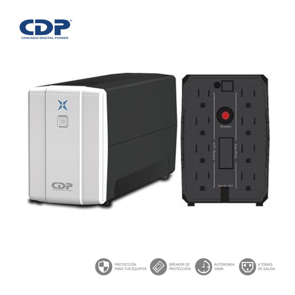 UPS Chicago Digital Power R-Series R-UPR508 500VA entrada y salida de 120V CA negro ...